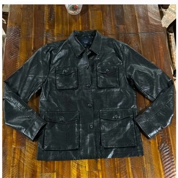 Marc Asher New York | Jackets & Coats | Marc Asher Mens L Black Vegan ...